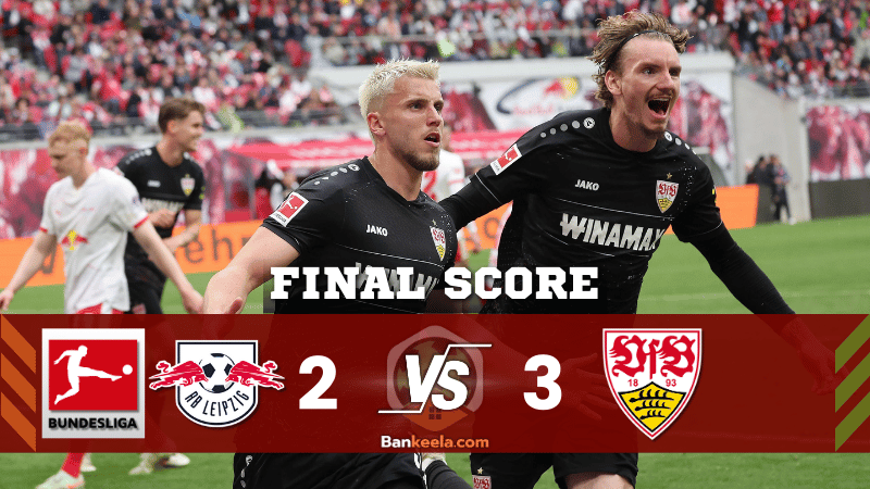 ผลบอลสด บุนเดสลีกา 2025 ระหว่าง แอร์เบ ไลป์ซิก 2-3 สตุ๊ตการ์ต วันนี้ 17 ...